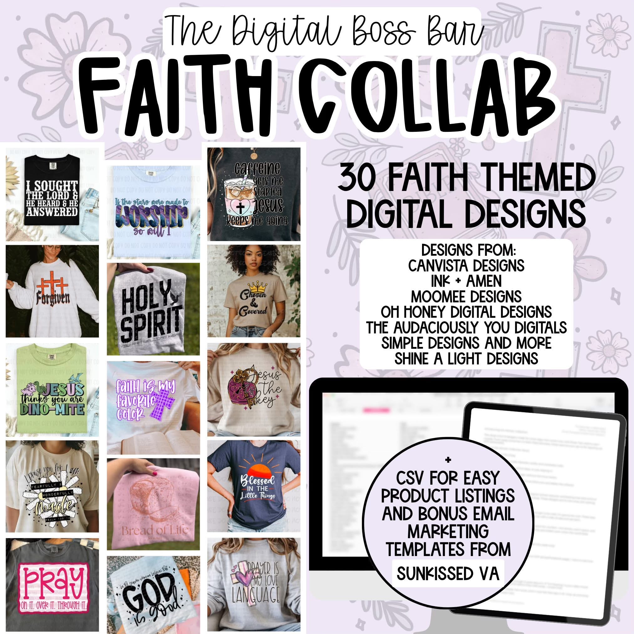 Faith - The Boss Bar Collab - December – Oh Honey Digital Designs