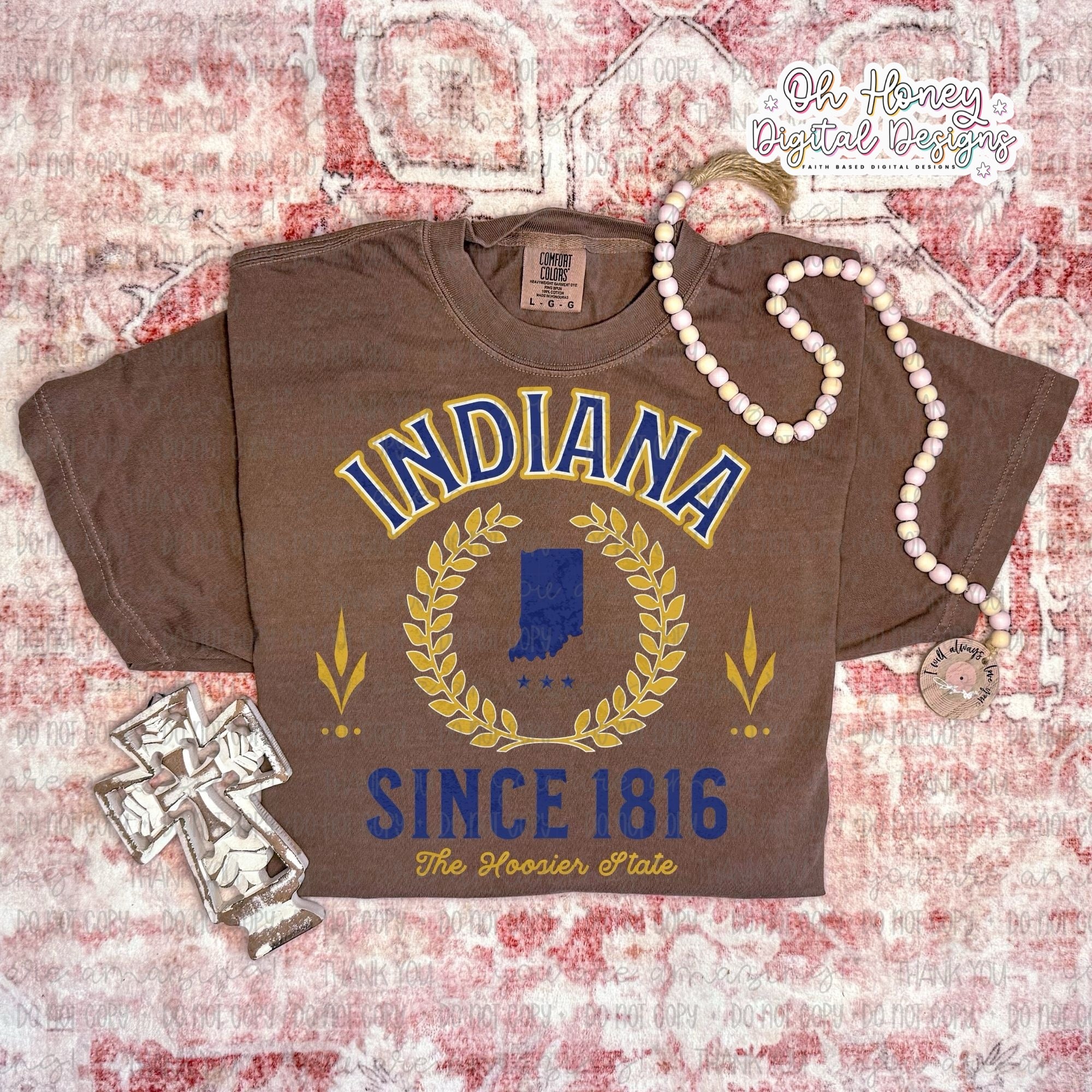 Indiana - Varsity - PNG MAY 2025 – Oh Honey Digital Designs