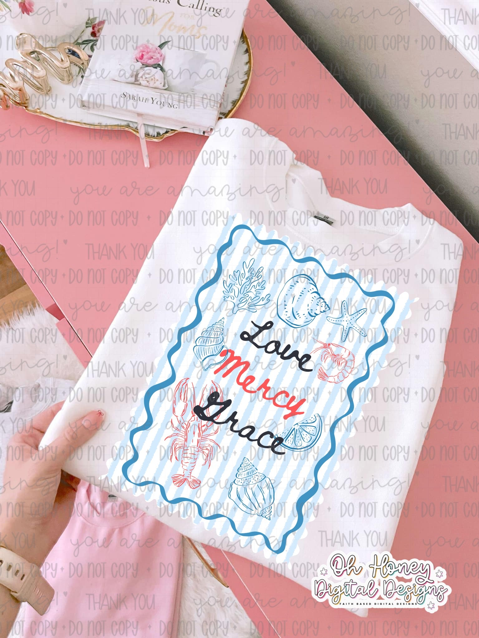 Love Mercy Grace - PNG - JULY 2025 – Oh Honey Digital Designs