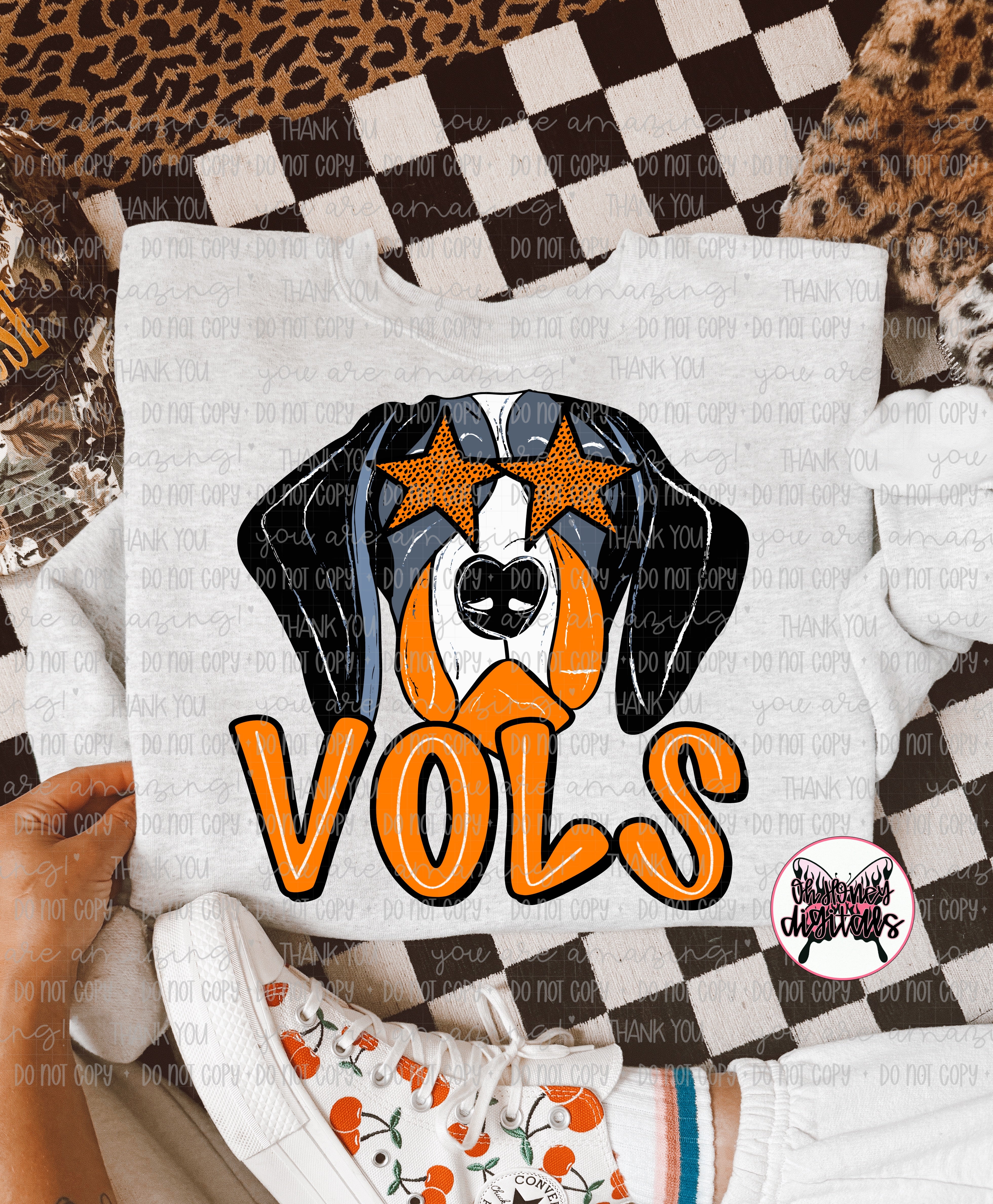 Vols - Mascot - PNG MARCH 2025 – Oh Honey Digital Designs